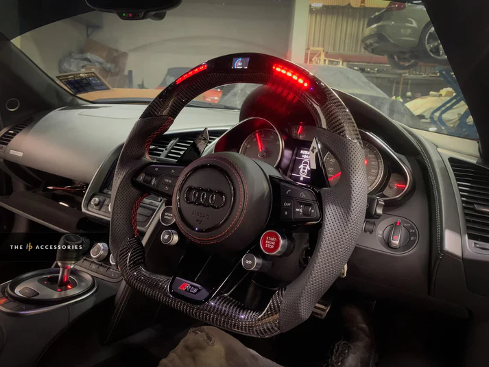 Audi R8 Facelift Custom Carbon Steering Wheel - Online Car Accessories ...